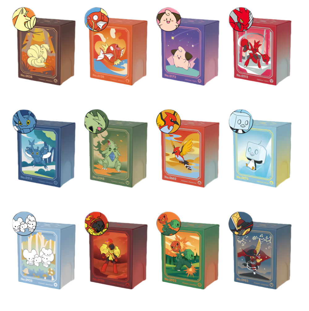 (S-Chinese) Pokémon TCG: Illustration Rare Metal Card Deck Blind Box ...
